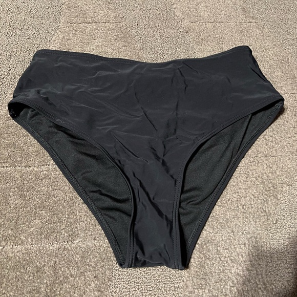 SHEIN | Swim | 6 For Shein Plain Solid Black Bikini Bottoms Bathing ...